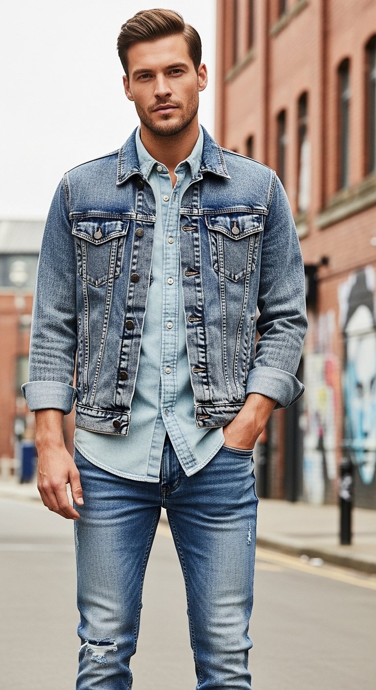 15 Trendy Denim Outfits for Men | How to Wear Denim in 2026 ...
