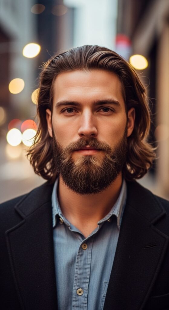 22 Beard Styles with Long Hair for Modern Men - styleobsidian.com
