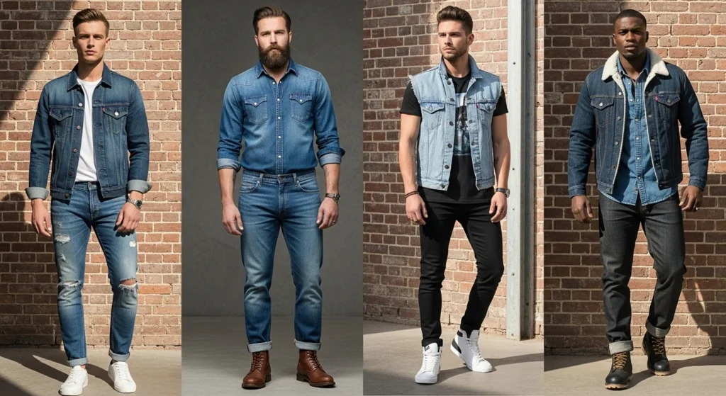 15 Trendy Denim Outfits for Men | How to Wear Denim in 2026 ...