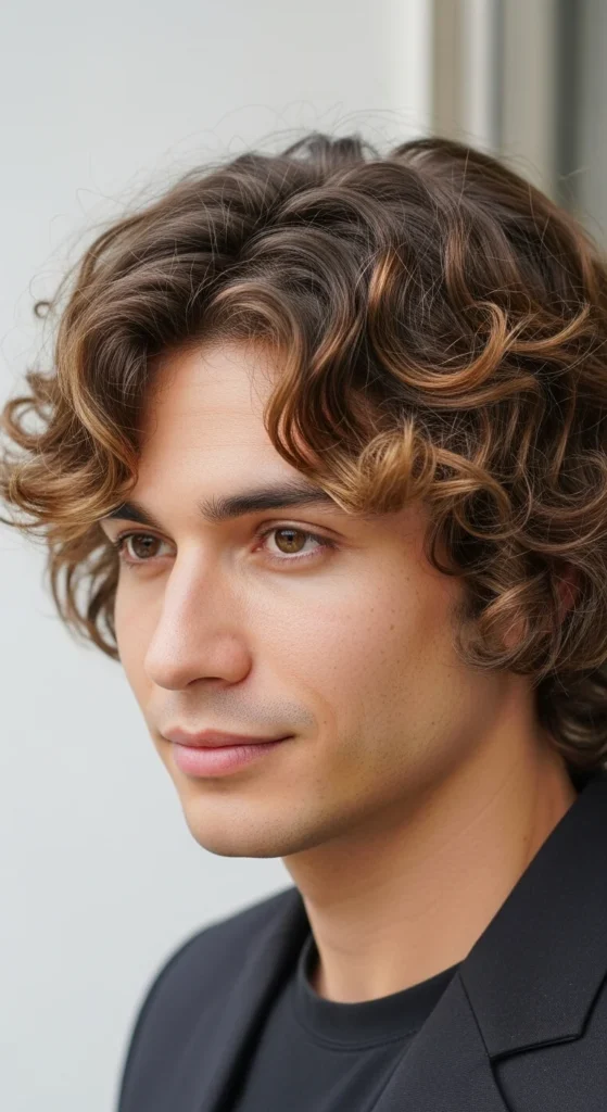 21 Layered Haircuts for Men with Curly Hair – Stylish & Voluminous ...