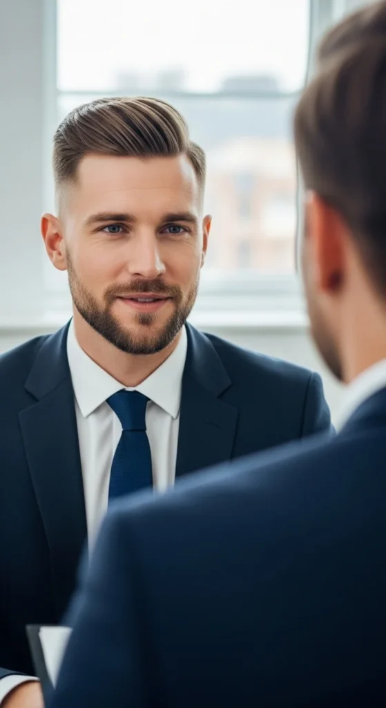 17 Men’s Hairstyles for Interview – Professional & Stylish ...