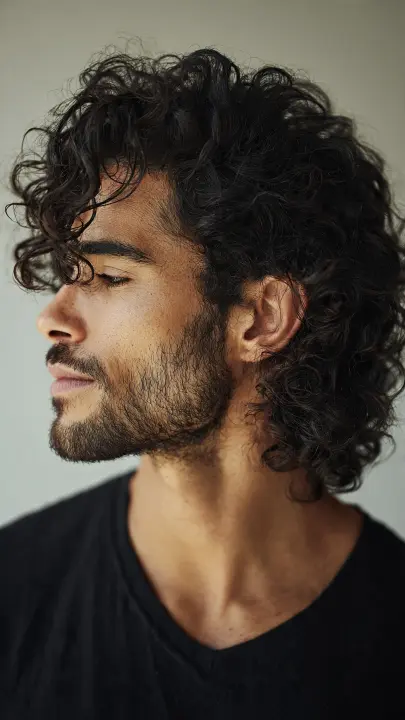 21 Layered Haircuts for Men with Curly Hair – Stylish & Voluminous ...