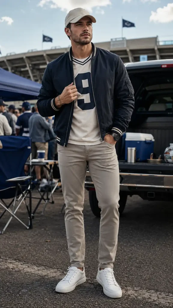 15 Football Gameday Outfits for Men That Look Good in the Stands and ...